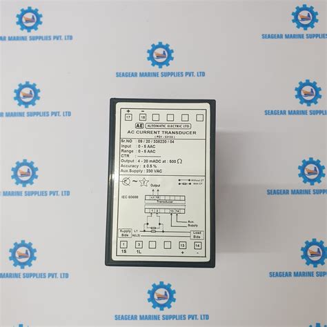 Ac Current Transducer Seagear Marine