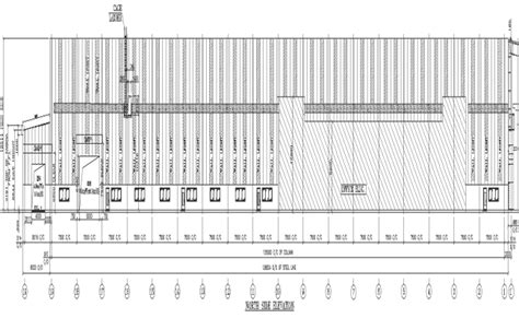 Commercial Building Elevation And Section Dwg Autocad Files Architectural Drawings