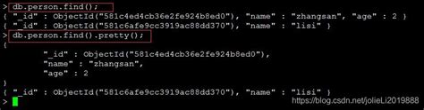 mongodb find pretty mongodb pretty csdn博客