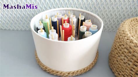 ОРГАНАЙЗЕР ДЛЯ НИТОК из коробки от конфет Идея для дома своими руками Youtube