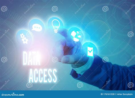 Writing Note Showing Data Access Business Photo Showcasing A User S Is Ability To Access Data