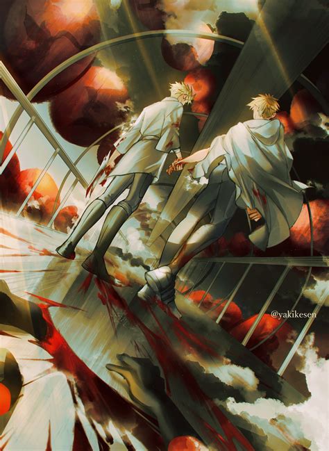 Vash The Stampede And Millions Knives Trigun And 1 More Drawn By