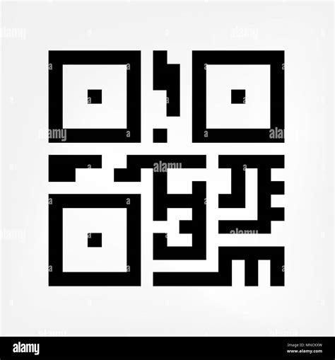 Matrix Qr Code Sign Digital Check Code Icon Stock Vector Image And Art
