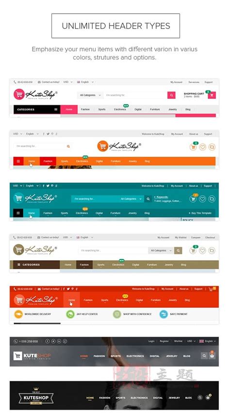 Kuteshop汉化中文版 时尚奢侈品珠宝商城elementor Woocommerce主题介绍（支持 Rtl） 搬主题