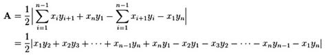 The Shoelace Algorithm For Calculating Polygon S Area In Excel My