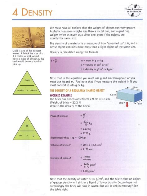 Igcse Physics 4 Density Pdf