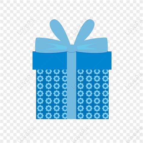 파란색 선물 상자 Png 일러스트 무료 다운로드 Lovepik