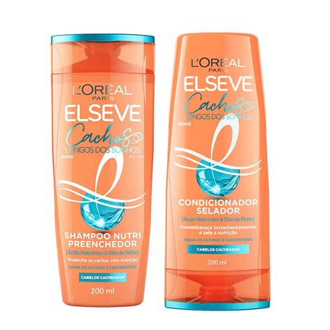 Kit Elseve Mais Cachos Shampoo E Condicionador 200ml Shopee Brasil