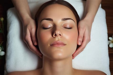 Premium Ai Image Relaxing And Skin Care And Massage Illustration Ai
