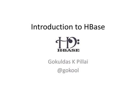 Introduction To Apache Hbase Pptx Databases Computer Software And