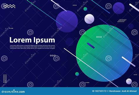 Abstract Background With Geometric Gradient Circle Design Abstract