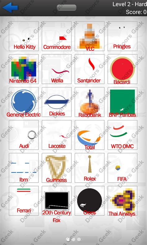 Logo Quiz Answers Level 2 Part 1