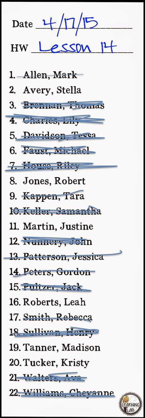 Make Homework Collection A Breeze Learning Lab