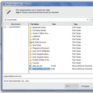 Step 1 Of 3 Import Data Excel Download Scientific Diagram