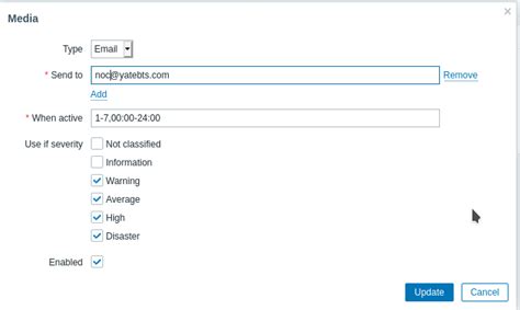 Set Up Email Alerts In Zabbix Using A Gmail Account Yatebts Lte