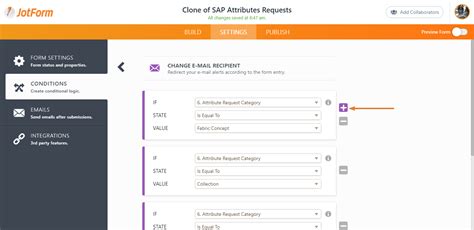 How Can I Conditionally Send Emails Based On The Category Selected