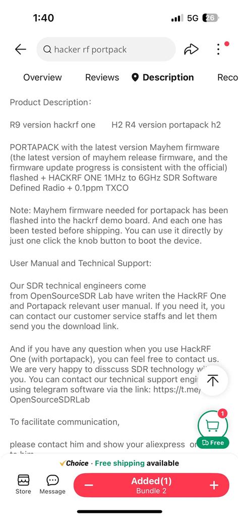 Is This Hack Rf One Portapack H2 Legit R Hackrf