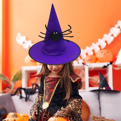 Gmogad Halloween Decorations Spider Witch Hat Halloween Witch Hat