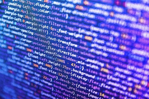 Abstrakter Schirm Des Programmiercodes Des Softwareentwicklers