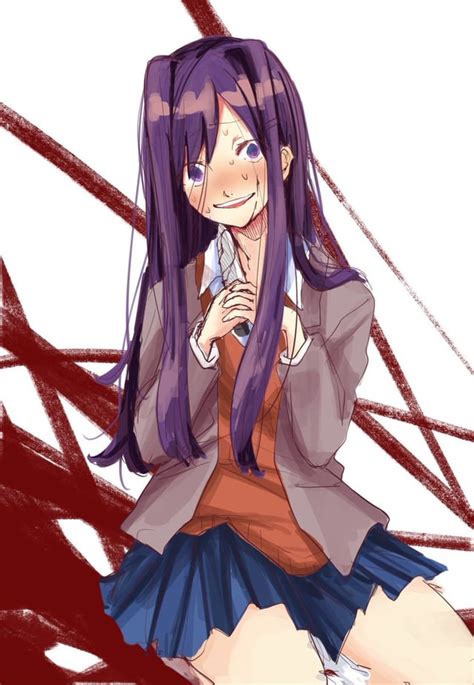 Yuri Feat Knife By Namamono510 On Twitter Ddlc