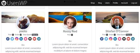 Enhanced Woocommerce User Profiles Userswp
