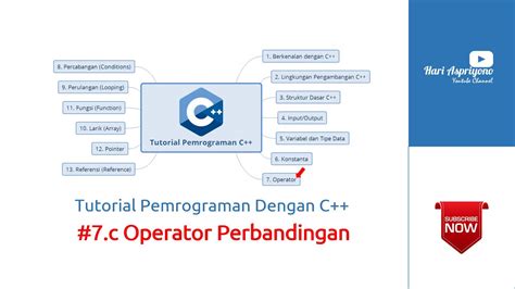 Belajar C 7c Operator Perbandingan Comparison Pada C Tutorial C Bahasa Indonesia