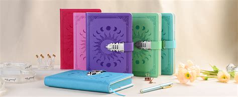 Zxhq Diary With Lock For Women Girls Colorful Lock