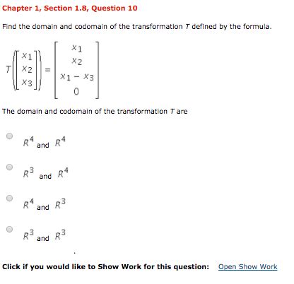 Solved Chapter Section Question Find The Domain Chegg Com