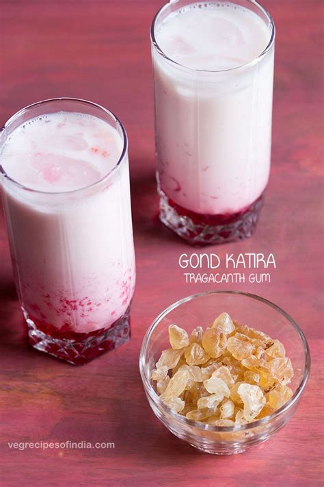Gond Ka Sharbat Gond Katira Recipe Dassanas Veg Recipes