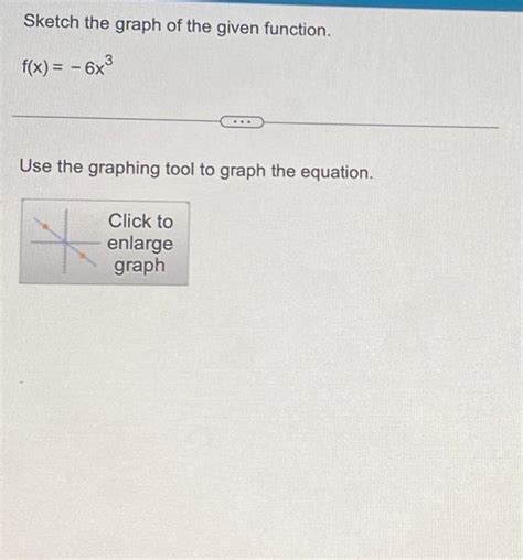 Solved Sketch The Graph Of The Given Function Fx−6x3 Use