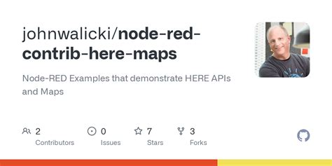 GitHub Johnwalicki Node Red Contrib Here Maps Node RED Examples That Demonstrate HERE APIs