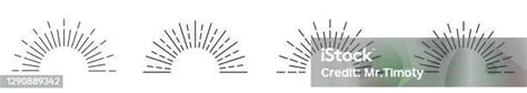 선버스트 세트 Sunburst 아이콘 컬렉션 벡터입니다 복고풍 의 태양 버스트 디자인 큰 컬렉션 태양 버스트 최고의 품질 Burssunrise 광선 빛 버스트 라인은 햇빛