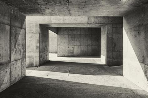 Premium Photo Minimalist Black And White Photo Of An Empty Room