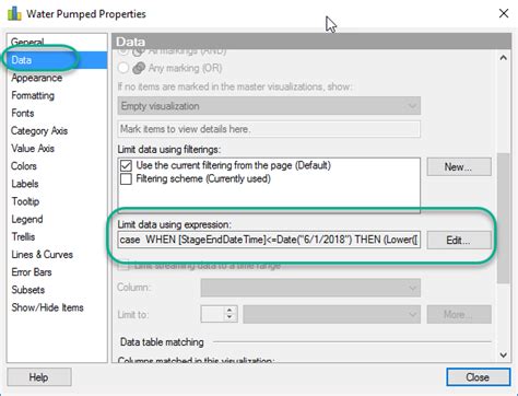 Data Limiting With Expressions The Analytics Corner