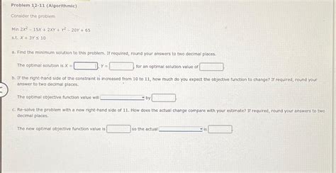 solved problem 1 2 11 algorithmic consider the problem ﻿min