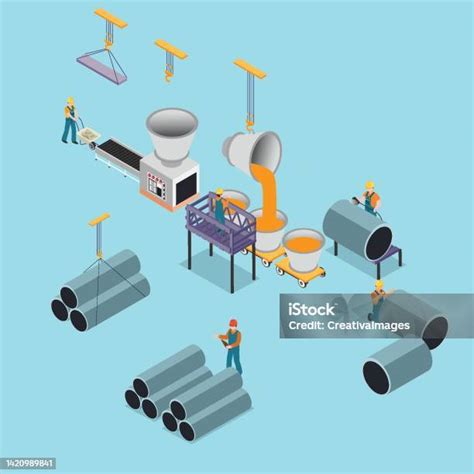 야금술 과정에 있는 강철 노동자 아이소메트릭 3d 등측투영법에 대한 스톡 벡터 아트 및 기타 이미지 등측투영법 제강 공장 산업 Istock