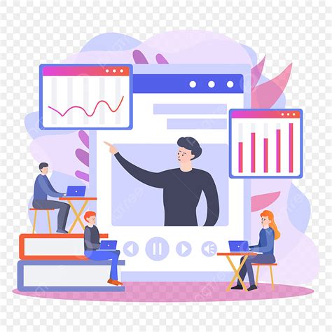 Classroom Lecture Vector Design Images Network Classroom Teacher