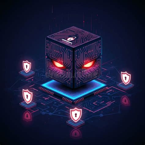 Ai Cybersecurity Concept With Digital Lock Protection Encryption Secure Data Futuristic Cyber