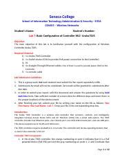 Understanding Basic Configuration Of Wireless Controller Course Hero