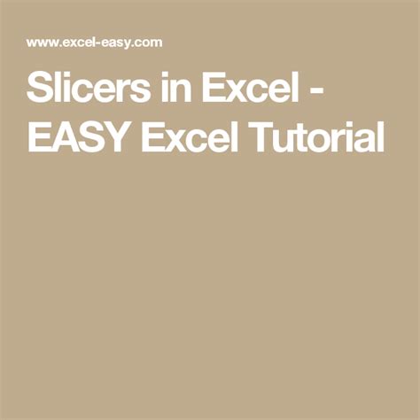 Excel Slicer Templates Edpna