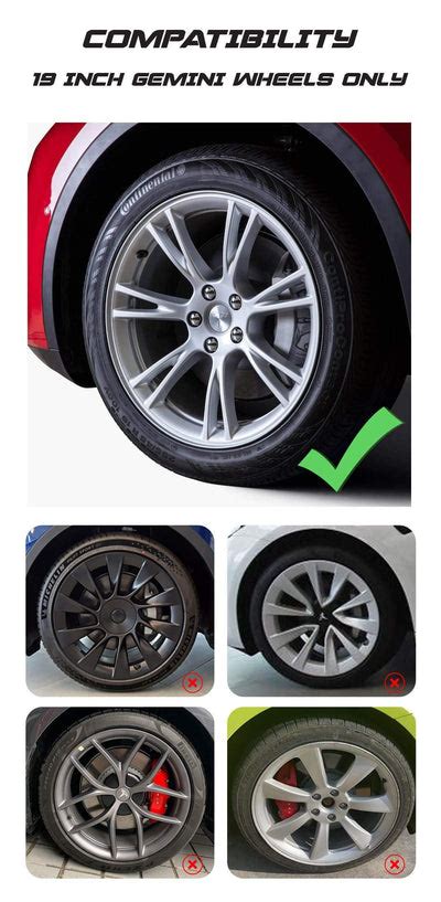 19 Inch Gemini Wheel Covers For Tesla Model Y 2020 2023 Pimpmyev