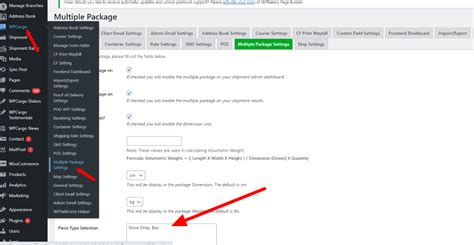How To Addupdate Your Package Type Selection In Packages Sections Wpcargo