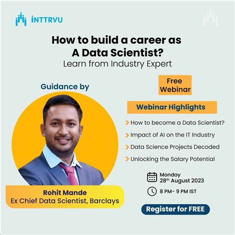 Inttrvuai On Linkedin Freewebinar Datascience Itindustry Datascienceskills