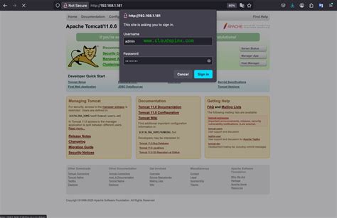 how to install apache tomcat 11 on rhel 9 centos stream 9 cloudspinx