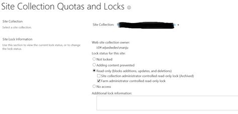 Sharepoint Unlock The Site Collection Using Powershell Or Readonly