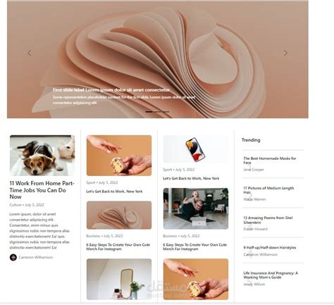 Professional Blog Website Design Using Bootstrap مستقل