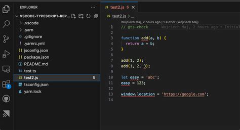 Vscode Refuses To Type Check Javascript Files · Issue 180401 · Microsoftvscode · Github