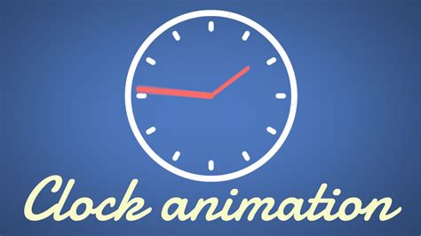 Simple Clock Animation Easy After Effects Tutorial YouTube