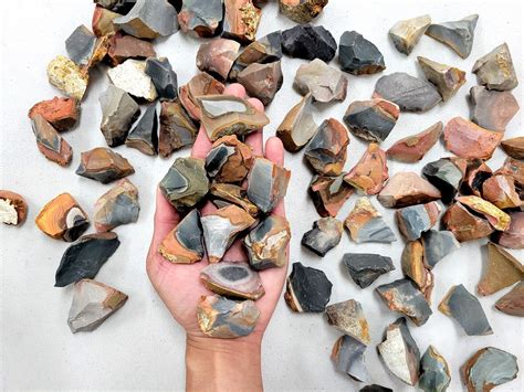 Rough Desert Polychrome Jasper Stones Bulk Raw Crystals Size 1 Lb