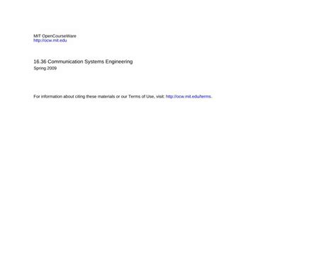 Pdf 1636 Communication Systems Engineering Mit · Pdf File1636 Communication Systems